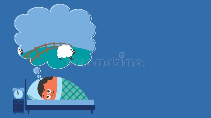 Insomnia stock video. Video of blue, sleep, pillow, animation - 71990967