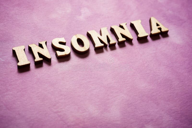 Insomnia text view stock photo. Image of sleep, life - 183237124