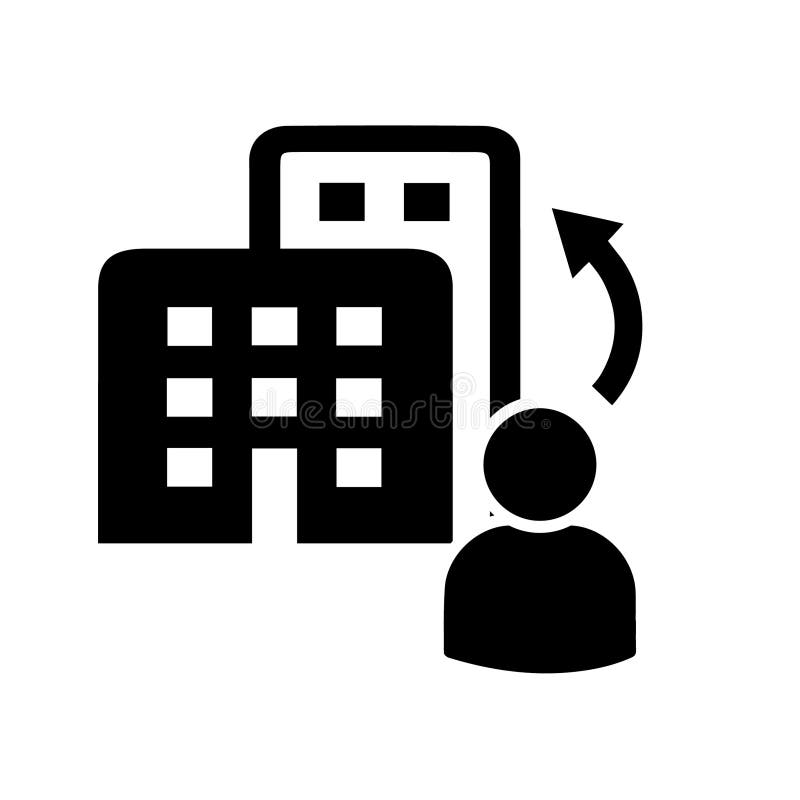 Insourcing, Person and Office Building Stock Illustration ...