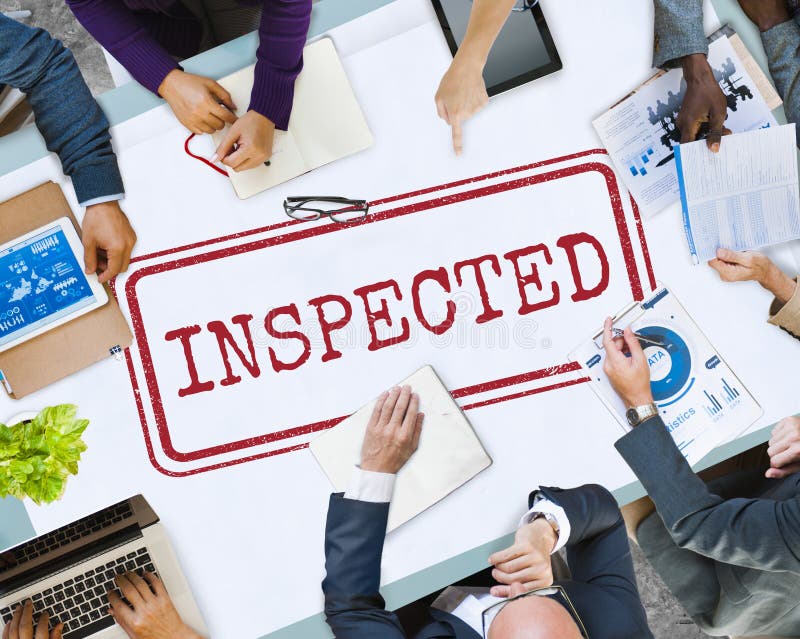 Inspected Approval Regulations Selection Graphic Concept Stock Photo ...