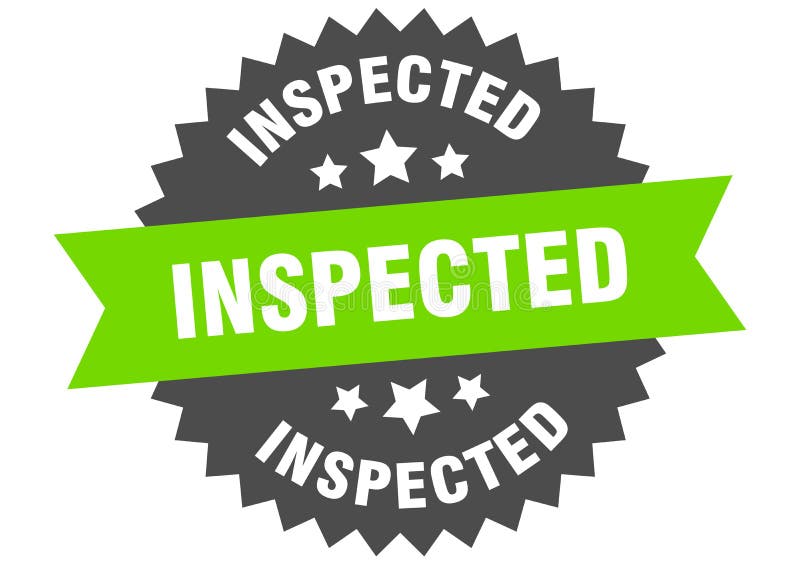 Inspected Sign Stock Illustrations – 688 Inspected Sign Stock ...