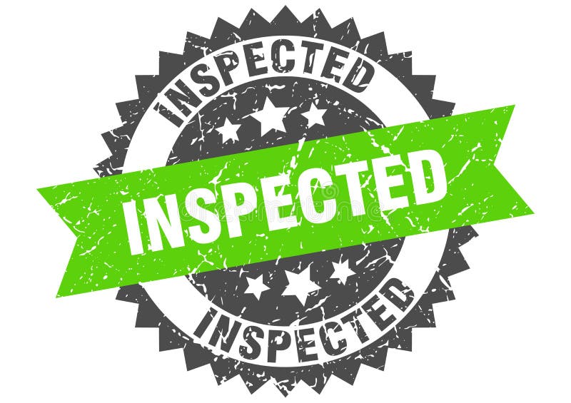 Inspected Stamp. Inspected Grunge Round Sign Stock Vector ...