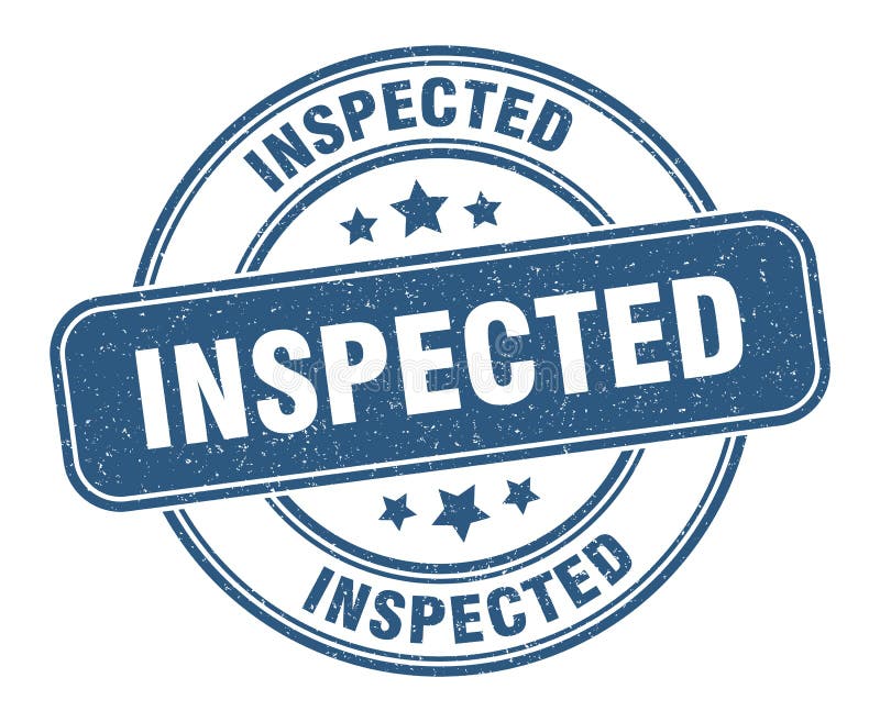 Inspected Stamp. Inspected Label. Round Grunge Sign Stock Vector ...