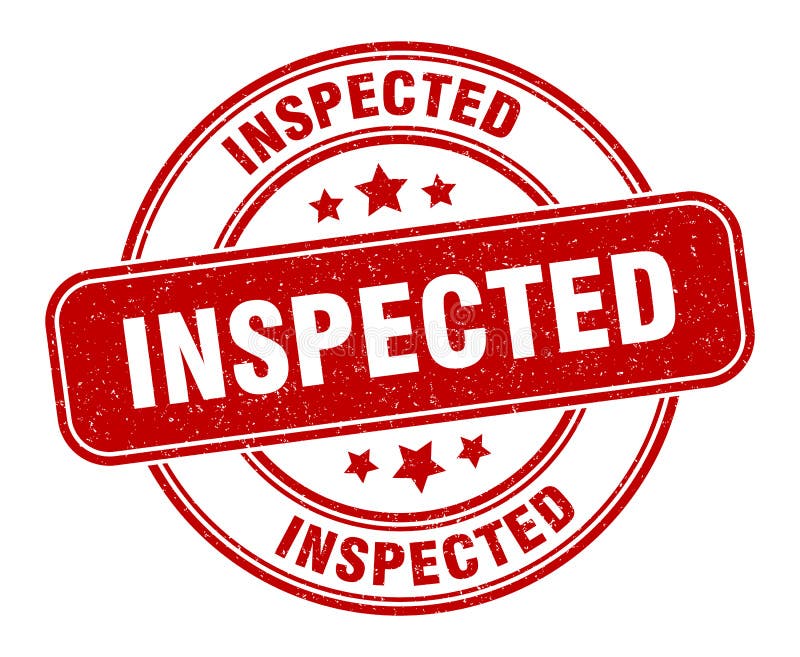 Inspected Stamp. Inspected Label. Round Grunge Sign Stock Vector ...