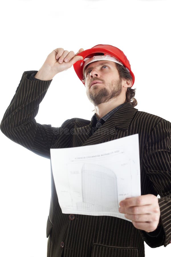 Inspecteur stock foto. Image of aannemer, provoceren, document - 4111168
