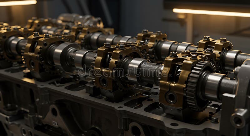 Camshaft Assembly Stock Illustrations – 105 Camshaft Assembly Stock ...