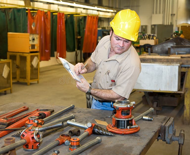 Inspecting Tools stock image. Image of hardhat, collar - 6189329