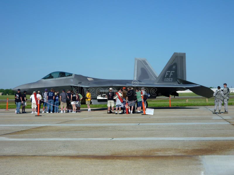 F-22 Raptor With Open Canopy Stock Photo - Image of military, raptor ...