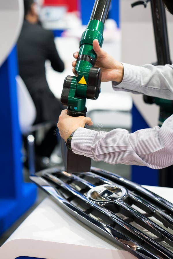 Inspection Automotive Part Dimension Stock Photo - Image of laser ...