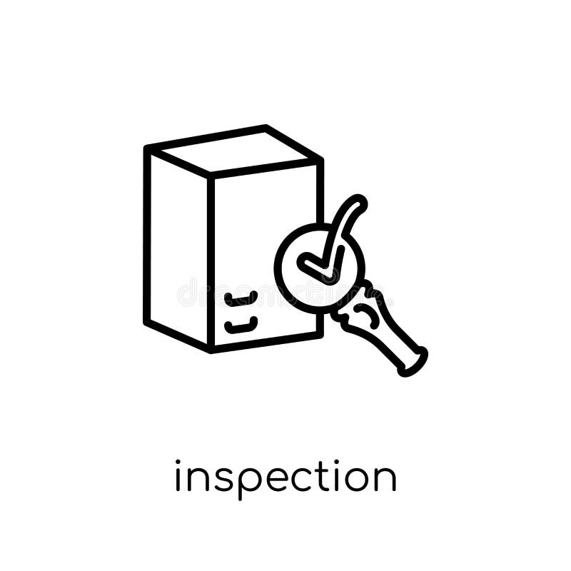 Inspection Icon. Trendy Modern Flat Linear Vector Inspection Icon on ...