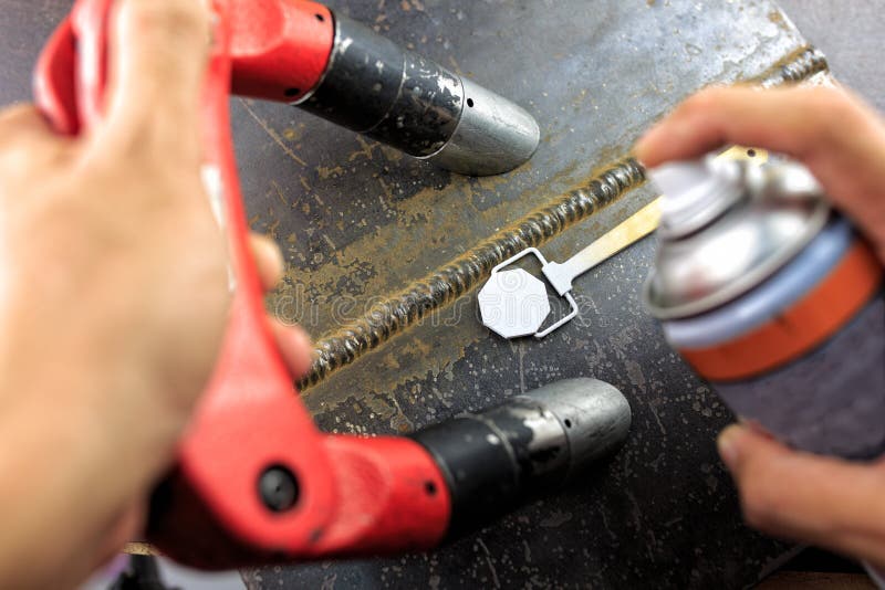 Inspection magnetic field stock photo. Image of construction - 78628734