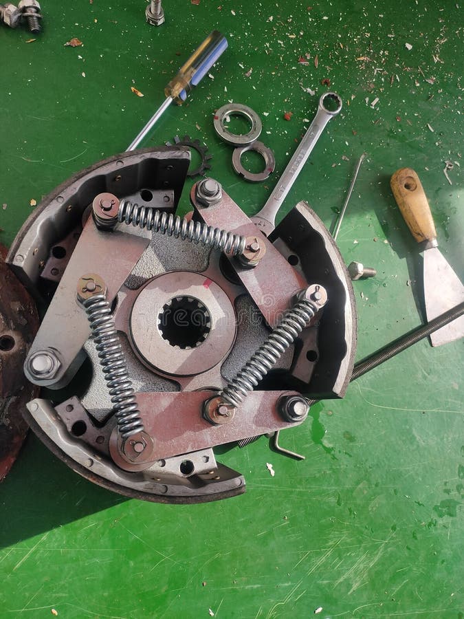 Inspection Part Brake System of Lifeboat Oil Ship Stock Image - Image ...