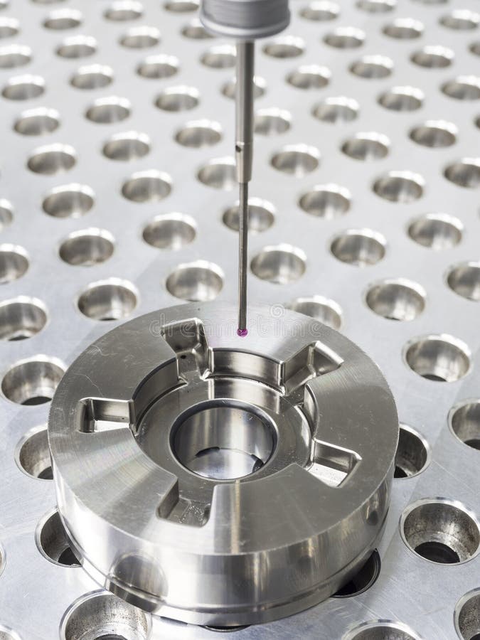 Inspection part by CMM stock image. Image of dimension - 60490015