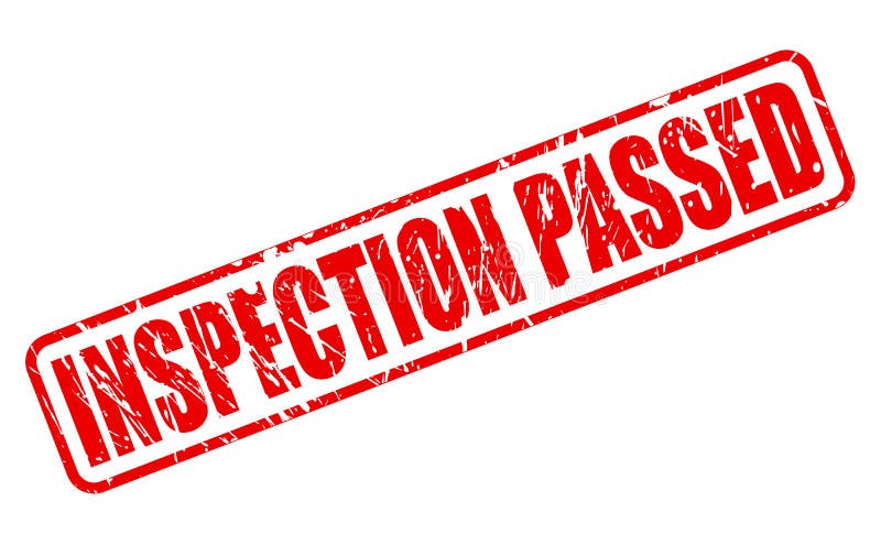 Passed Inspection Check List Illustration Design Stock Illustration ...