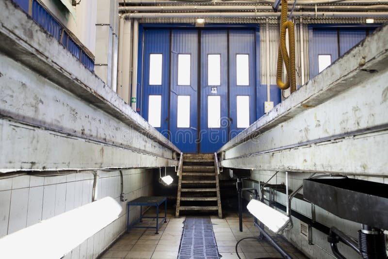 Inspection pit stock image. Image of service, blue, repair - 28772509