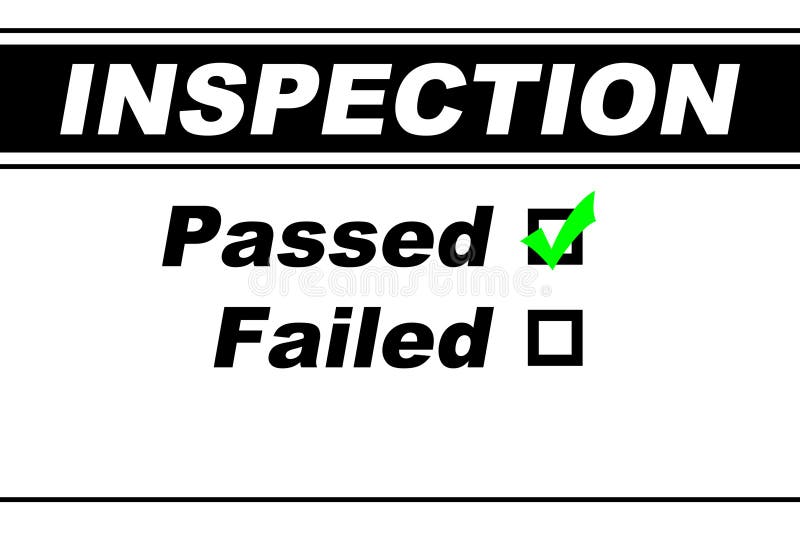 Inspection Results Passed stock photo. Image of abstract - 8669458