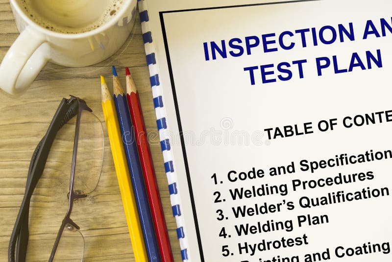 Inspection and test plan stock photo. Image of refinery - 24417844