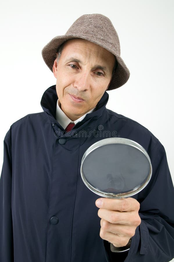 Inspector stock image. Image of magnifying, glass, investigate - 9858941