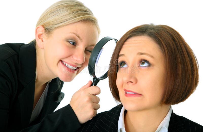 Inspector Analyze Businesswoman Stock Image - Image of female, check ...