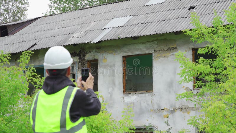 Inspector Checking Abandoned Building Stock Video - Video of specialist ...