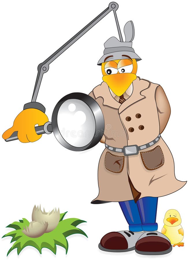 Inspector del pollo ilustración del vector. Ilustración de ciencia ...