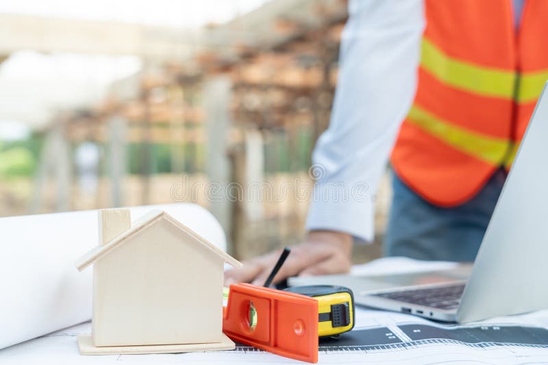 Inspector or Engineer is Inspecting Construction and Quality Assurance ...