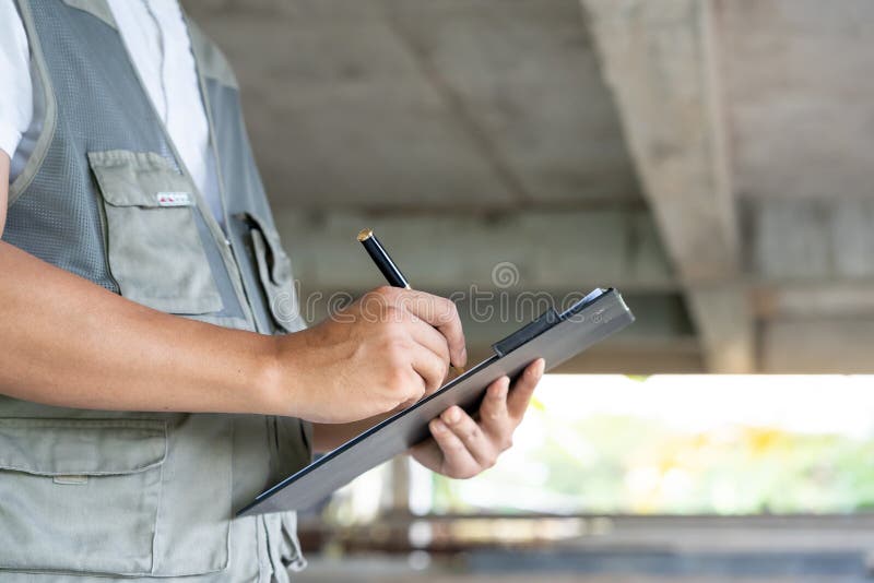 Inspector Engineer and Owner Project is Inspecting Construction and ...