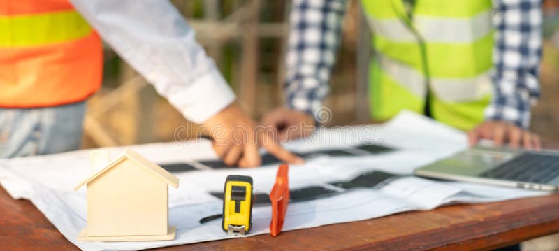 Inspector Engineer and Owner Project is Inspecting Construction and ...