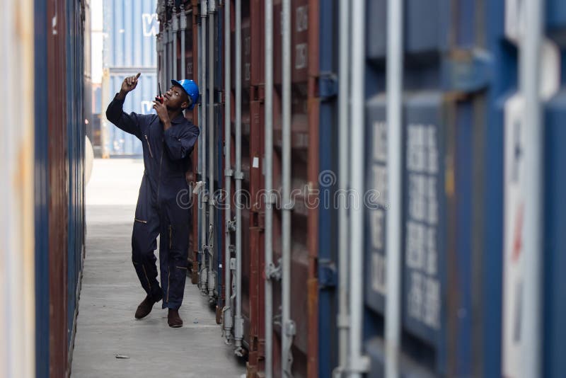 Containers At The Port For Shipment Stock Photo - Image of commercial ...