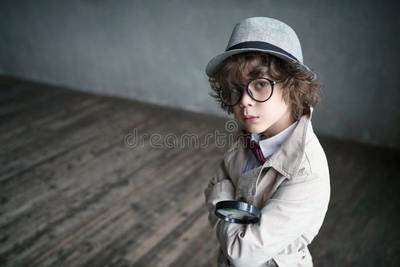Little inspector stock image. Image of fashioned, crime - 80666447