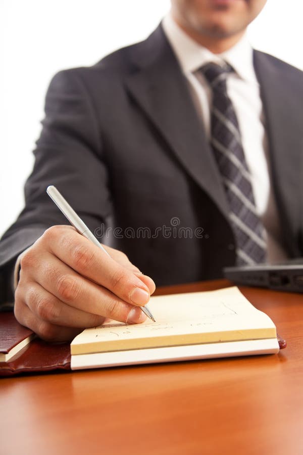 Inspector taking notes stock image. Image of isolated - 17863939