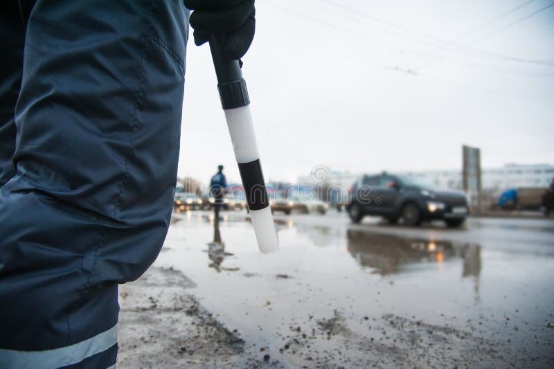 Inspector of Traffic Police Stock Image - Image of inspection, street ...