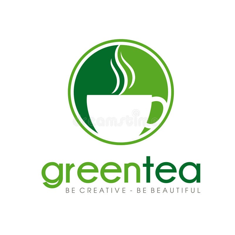 Inspiratievector Van Het Groene Theelogo Vector Illustratie ...