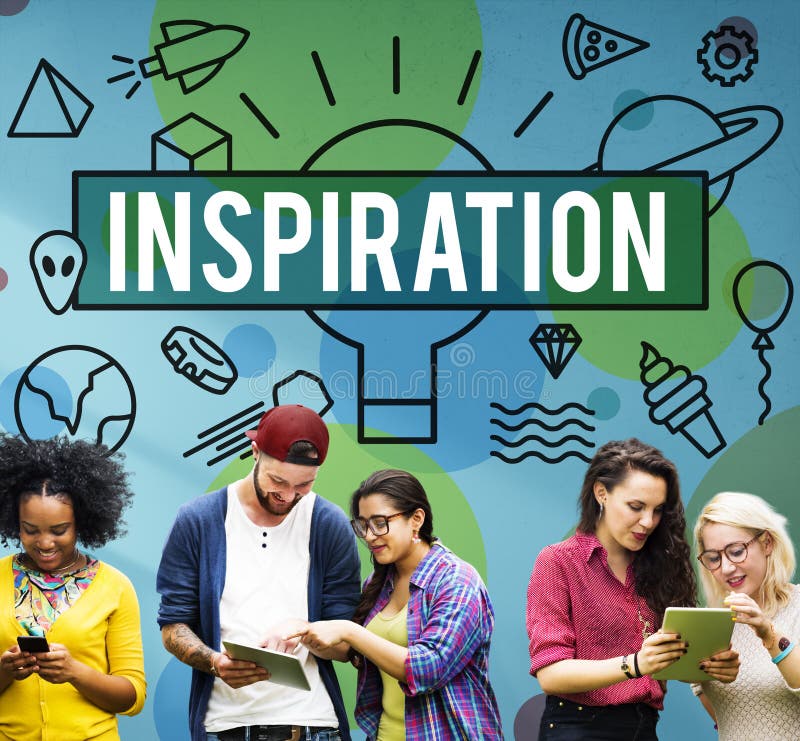 Inspiration Aspiration Imagination Inspire Dream Concept Stock Photo ...