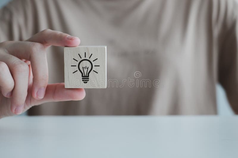 Inspiration, Brainstorming Creative Ideas for New Innovations. Hand ...