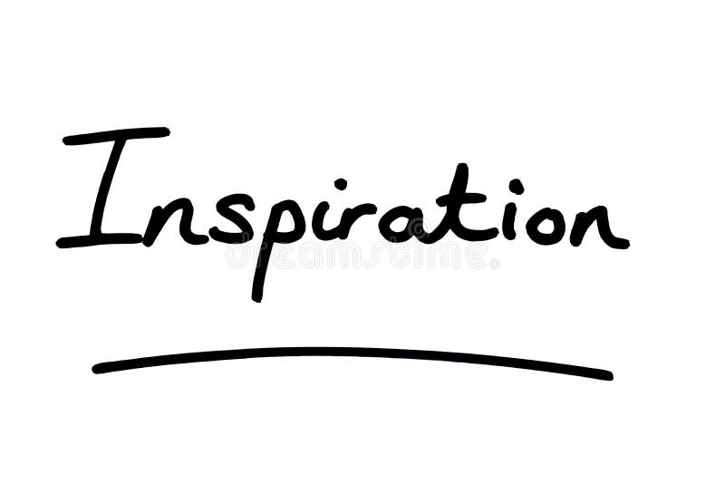 Inspiration Handwritten Word Text with Rainbow Colors and Vibrant ...