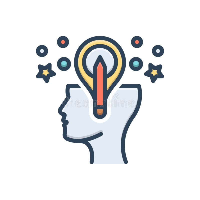 Color Illustration Icon for Inspiration, Spur and Mainspring Stock ...