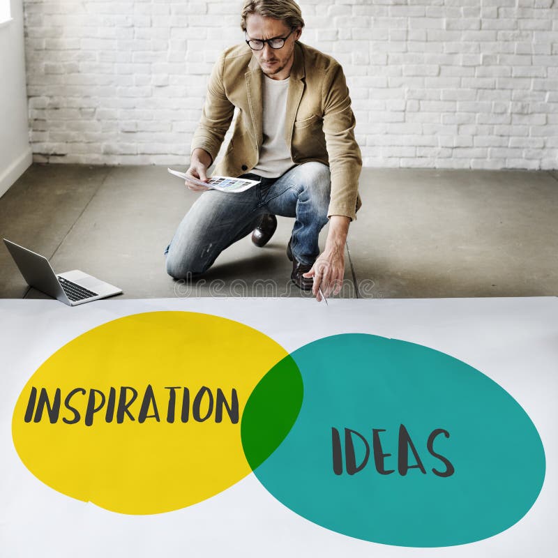 Inspiration Ideas Motivation Circles Concept Stock Image - Image of ...
