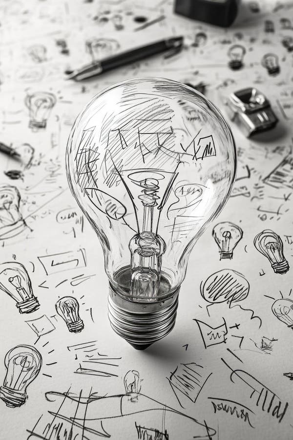 Inspiration Light Bulb stock image. Image of intellect - 359905963