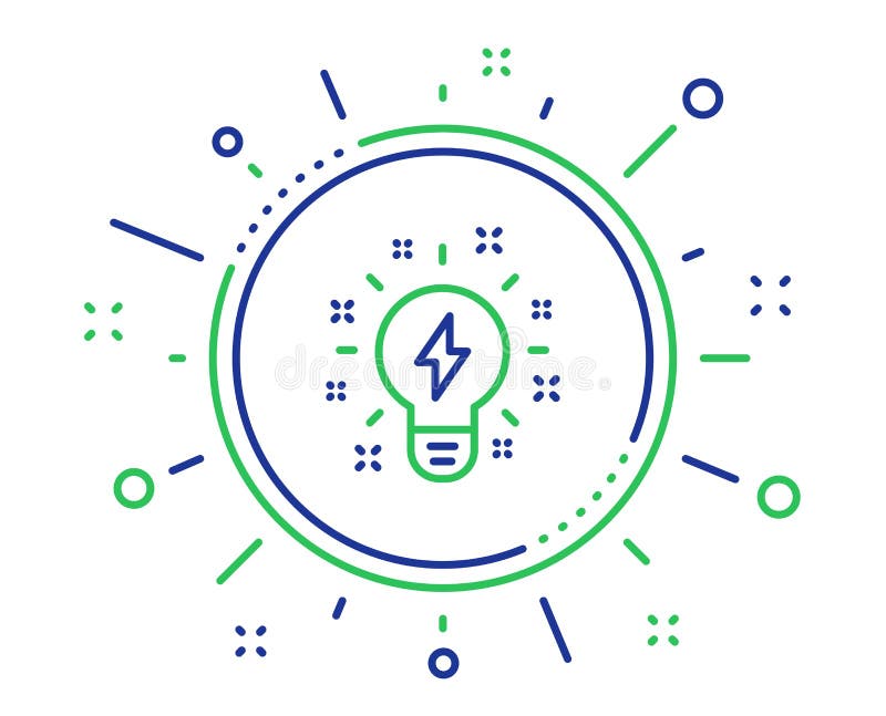 Inspiration Line Icon. Creativity Light Bulb Sign. Vector Stock Vector ...