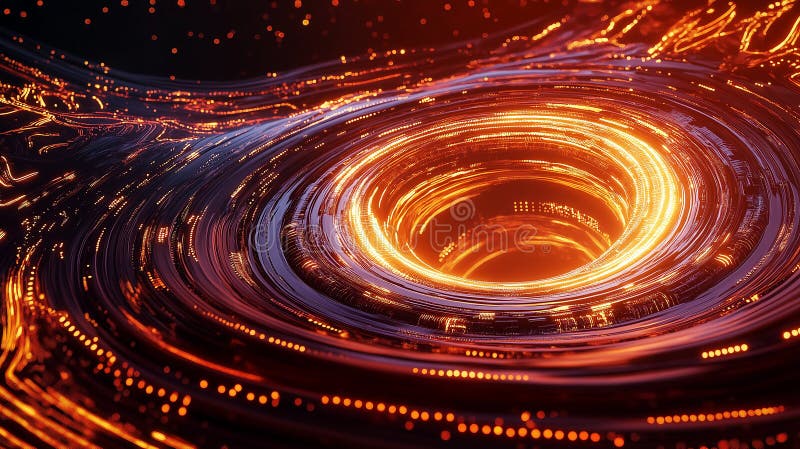 Orange Technology Future Digital Project Inspiration Stock Illustration ...