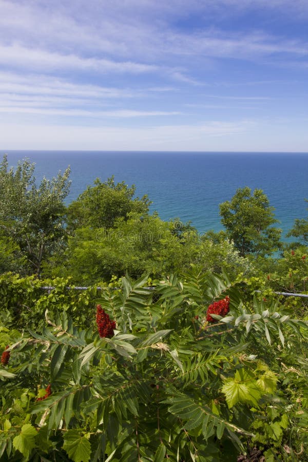 Inspiration Point, Arcadia Dunes, Michigan Stock Image - Image of point ...