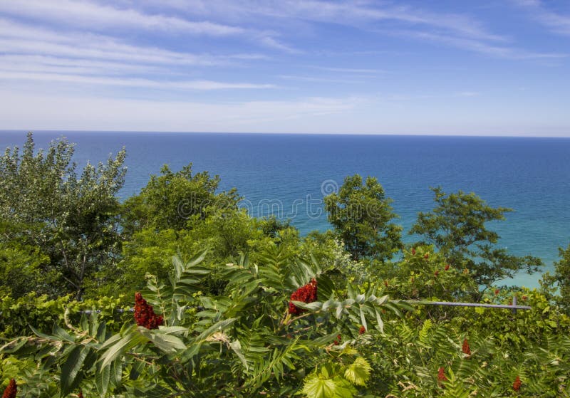 Inspiration Point, Arcadia Dunes, Michigan Stock Photo - Image of great ...