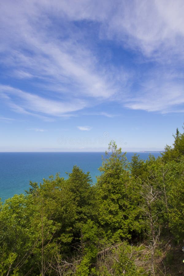 Inspiration Point, Arcadia Dunes, Michigan Stock Photo - Image of view ...