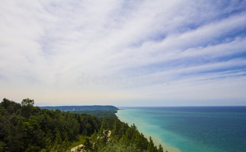Inspiration Point, Arcadia Dunes, Michigan Stock Photo - Image of ...
