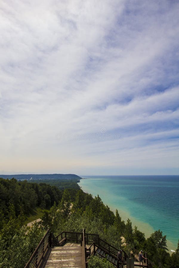 Inspiration Point, Arcadia Dunes, Michigan Stock Photo - Image of ...