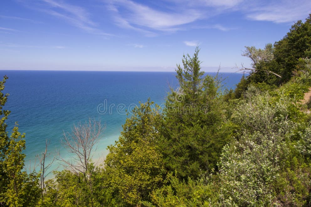 Inspiration Point, Arcadia Dunes, Michigan Stock Photo - Image of ...