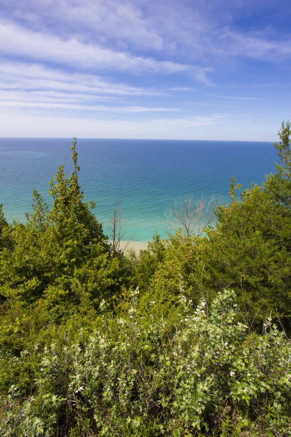 Inspiration Point, Arcadia Dunes, Michigan Stock Photo - Image of ...