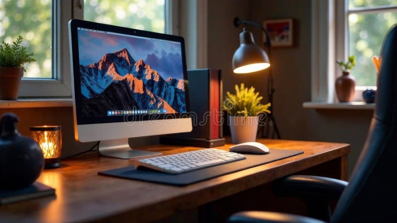 Inspiration for Remote Work, Home Office Organization. Cozy Workspace ...