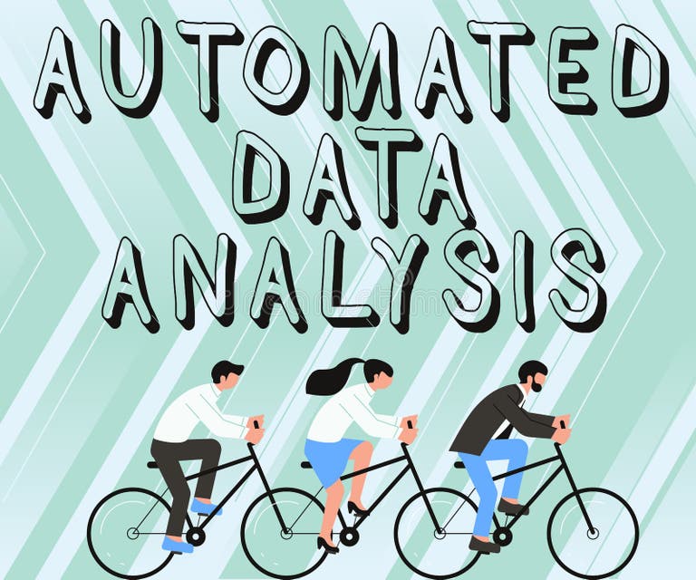 Sign Displaying Automated Data Analysis. Conceptual Photo Artificial ...